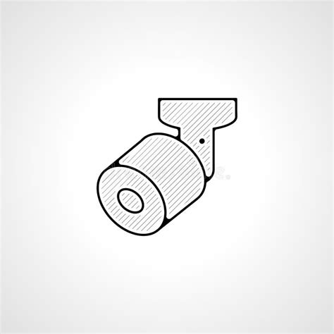 Security Camera Thin Line Icon Security Camera Thin Line Icon Stock Vector Illustration Of