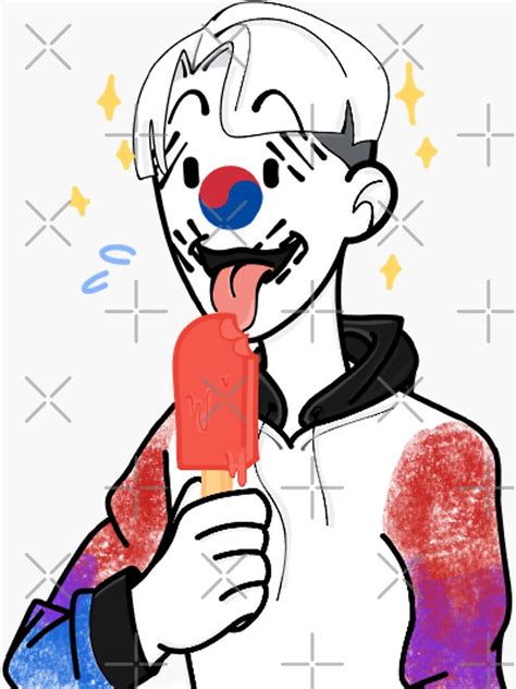 South Korea Countryhuman Sticker For Sale By Antipolitical Redbubble