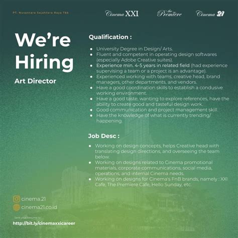 Putri Marliani Papilaya On Linkedin Cinema21 Hiring Recruitment Jobseeker