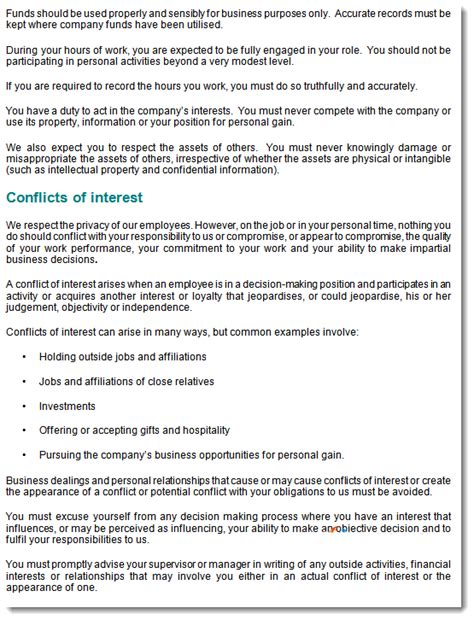 Workplace Policy Procedures Template Kit