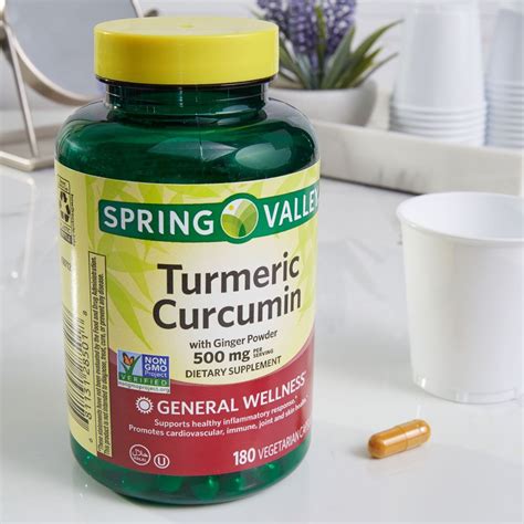 Bio Importados Tumeric Curcumin 500mg 180un Spring Valley®