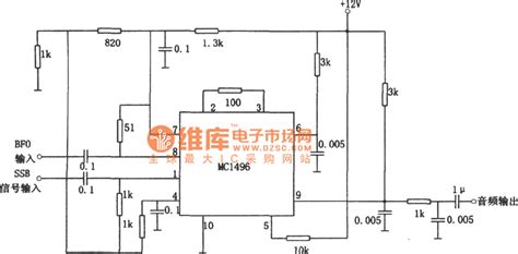 Circuit Diagram Of Multiplication Detector Composed Of Mc1496 Measuring And Test Circuit