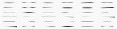 Premium Vector Set Of Shadow Effect Design Elements On A Transparent Background
