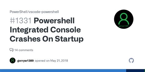 Powershell Integrated Console Crashes On Startup · Issue 1331 · Powershellvscode Powershell
