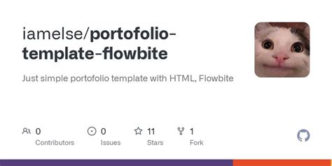 open source portfolio template built with tailwind css and flowbite r