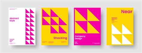Template Banner Abstrak Desain Flyer Kreatif Tata Letak Poster