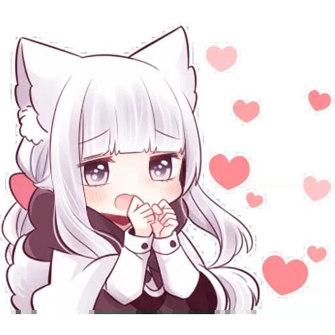 Волчица тян Telegram Stickers