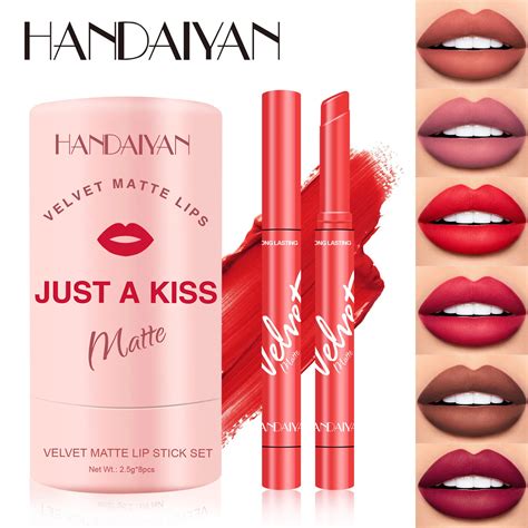 Handaiyan Velvet Matte Lipstick Set Easy Color Hydrating Long Lasting