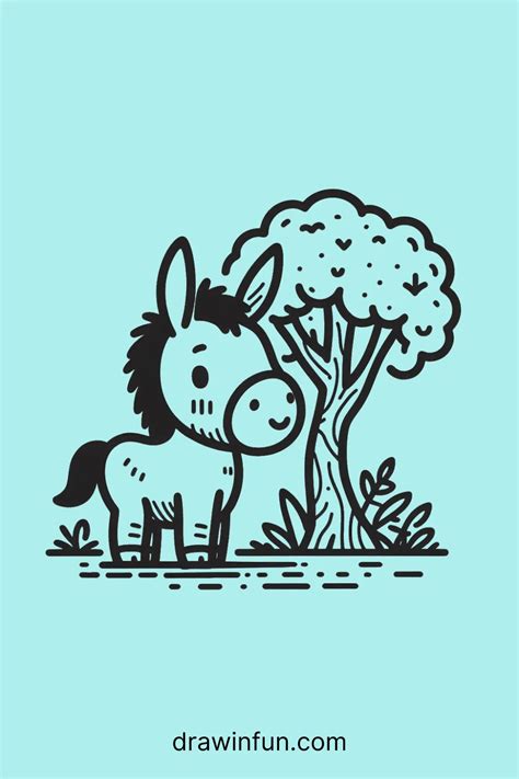 🐴37 Easy Cute Mule Drawing Ideas Draw In Fun