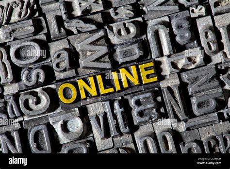 Old Lead Letters Forming The Word Online Stock Photo Alamy
