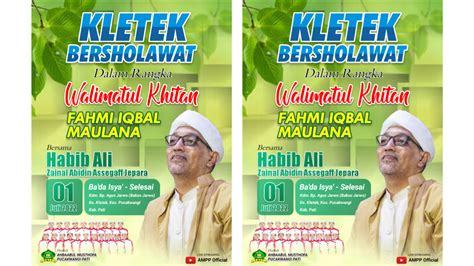 Desain Pamflet Pengajian Keren Di Pixellab Keren Moejib Mushoffa