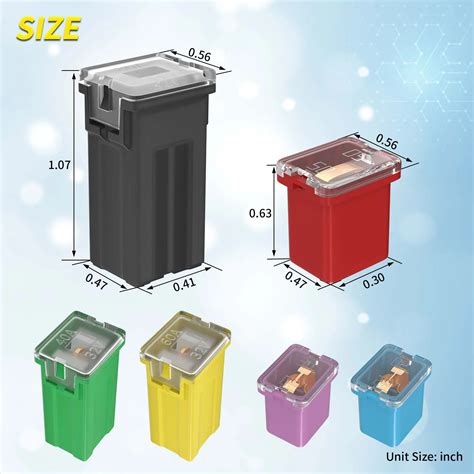 Jcase Fuse Automotive Low Profile Jcase Box Shaped Fuses Assortment Kit