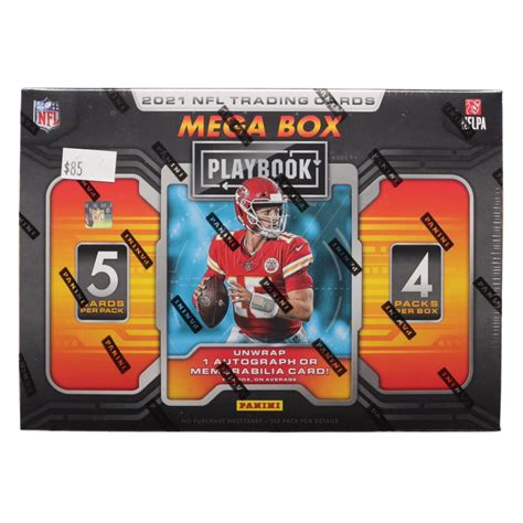 2021 Panini Playbook Football Mega Box With 4 Packs Pristine Auction