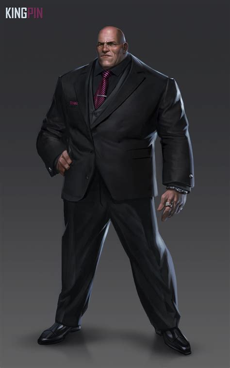 Spiderman Kingpin Concept Superhero Art Wilson Fisk Marvel Comic Universe