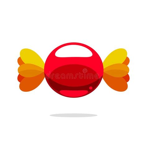 Vector Abstract Logo Design For Sweets Candy Stock Vector Illustration Of Dessert Candy