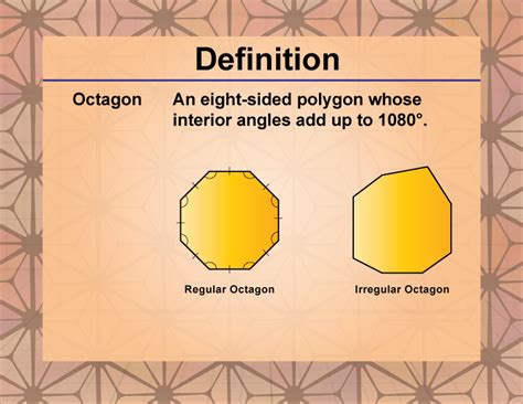 Definition Polygon Concepts Octagon Media4math