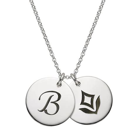 Personalized Charm Necklace In Silver