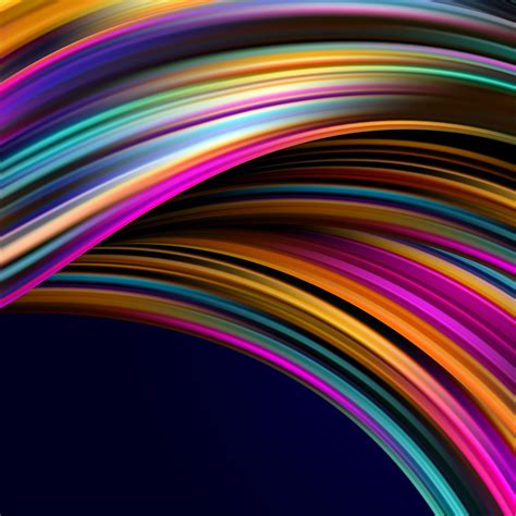 Asus Zenbook Pro Duo Wallpaper K Spectrum Waves Colorful Stock