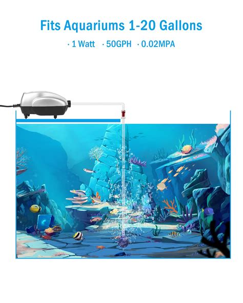 Snapklik AquaMiracle Aquarium Air Pump Fish Tank Bubbler Aerator