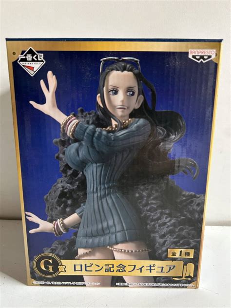 【未使用】①j131 One Piece ワンピース G賞 ロビン記念フィギュア ニコロビン 一番くじ 20th Anniversary 全長