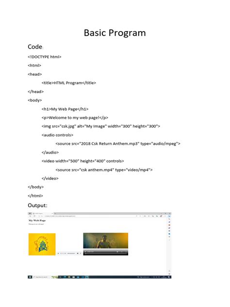 Basic Program Pdf