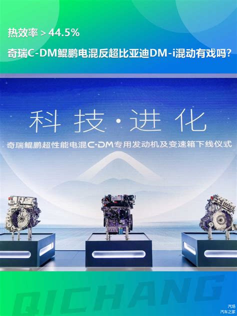 热效率＞445，奇瑞c Dm鲲鹏电混反超比亚迪dm I混动有戏吗？车家号发现车生活汽车之家
