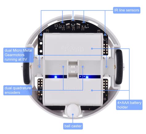 Pololu 3pi 32u4 Robot Standard Edition 301 Mp Motors Assembled