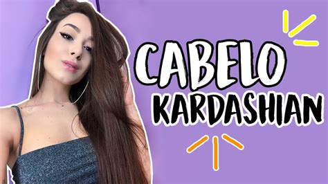 Como Fazer O Cabelo Liso Espelhado Das Kardashians Youtube