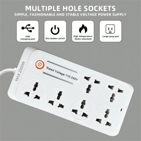 Plug Power Strip Intelligent Plug Board Household Drag Line Board Wiring Socket Plug