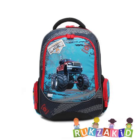 Купить рюкзак школьный 4all school ru 1806 машина синий в интернет ...
