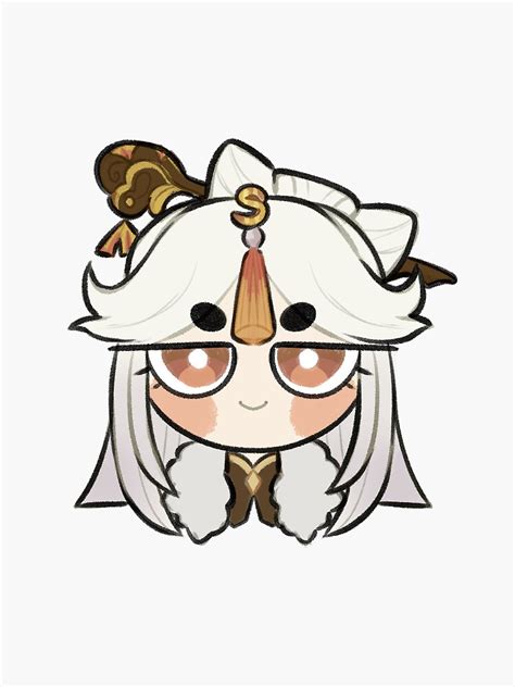 Ningguang Genshin Chibi Sticker For Sale By Isnotanoctopus Redbubble