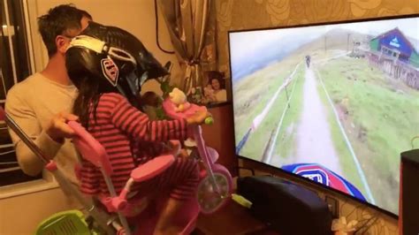 Creative Dad Creates Downhill Mountain Bike Simulator For His Babe Mashable