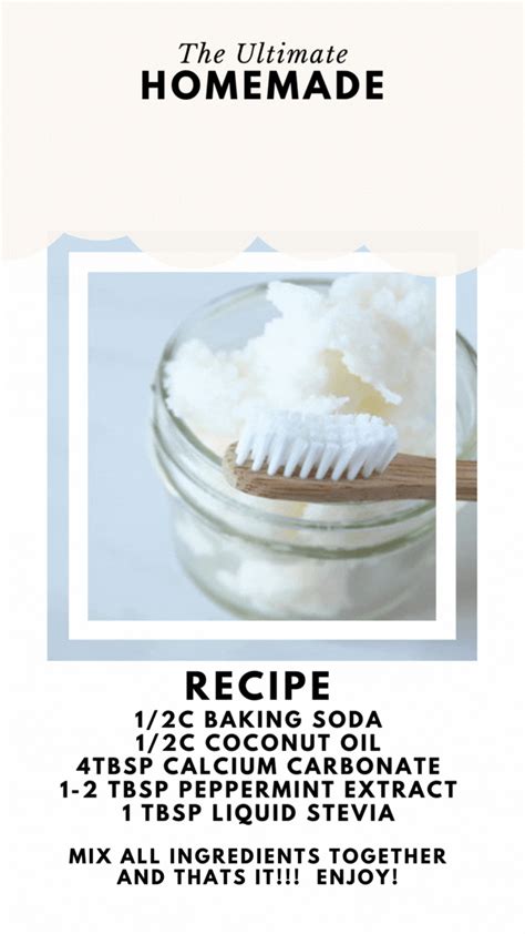 The Ultimate Homemade Toothpaste Homemade Toothpaste Liquid Stevia