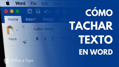Cómo tachar texto en Word Office a Tope