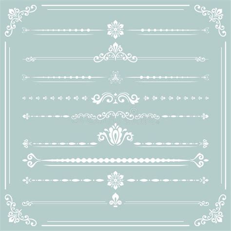 set of horizontal patterns stock illustration illustration of design