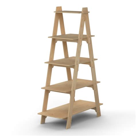 Wooden Ladder Display Shelf