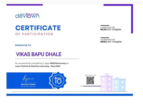 Vikas Dhale On Linkedin Thank You Shaurya Sinha Sir And Devtown Conducting This Bootcamp It Was