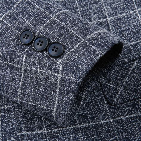 Lente Herfst Mannen Business Casual Slim Fit Plaid Grandado
