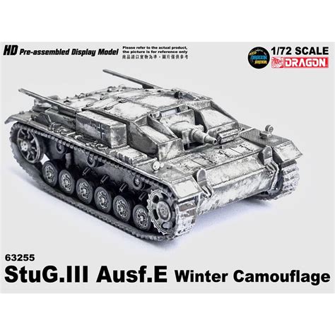スケール 1 72スケール ドラゴン 1 72 WW II ドイツ軍 III号突撃砲 E型 冬季迷彩 ロシア 1942 完成品