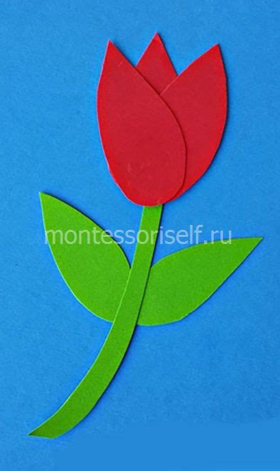 Аппликация тюльпан на 8 марта Crafts Beautiful Flowers Underarmor Logo