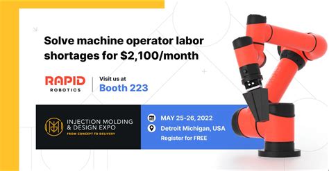 Rapid Robotics Inc On Linkedin Rapidmachineoperator Rapidexhibit Injectionmoldinganddesign…