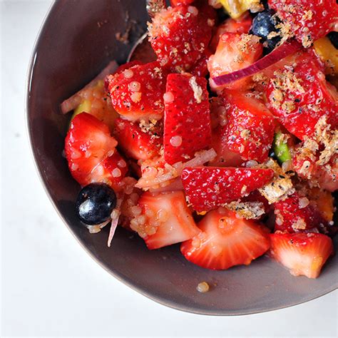 Strawberry Quinoa And Fruit Salad Recipe California Strawberries