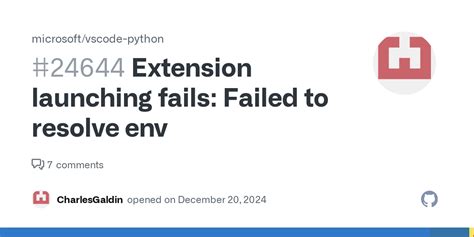 Extension Launching Fails Failed To Resolve Env · Issue 24644