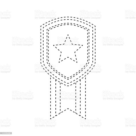 어린이를위한 메달 추적 워크 시트 0명에 대한 스톡 벡터 아트 및 기타 이미지 0명 교육 귀여운 Istock