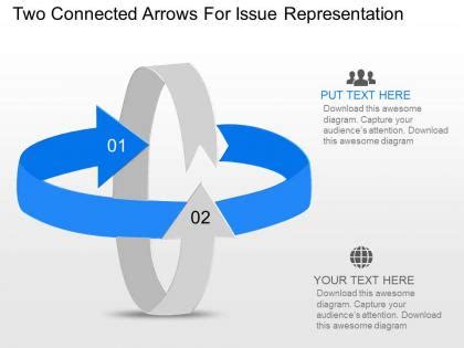 Two Converging Arrows Slide Team