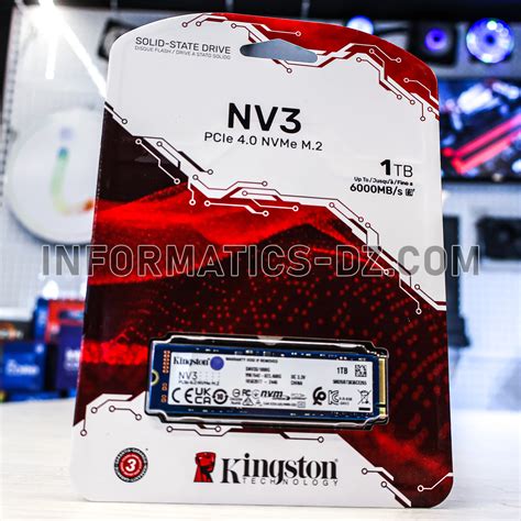 Kingston Nv Pcie Gen Nvme Ssd Tb Tb Informatics Dz