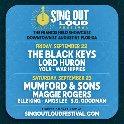 Sing Out Loud Festival 2023 Tickets Saint Augustine Shores Fl