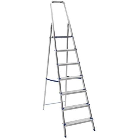 Scala Alluminio 7 Gradini Piuma Portata 100Kg