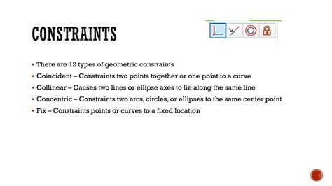 Ppt Parametric Constraints Powerpoint Presentation Free Download