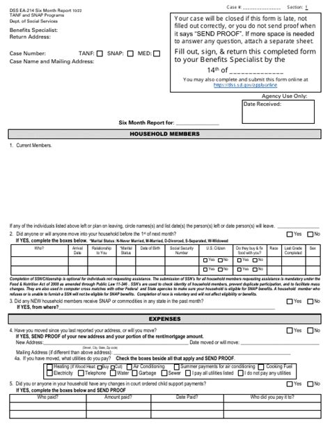 Form Dss Ea 214 Fill Out Sign Online And Download Printable Pdf South Dakota Templateroller